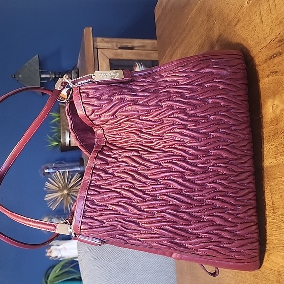 Coach | Bags | Coach Madison Phoebe Gathered Leather Shoulder Bag ...